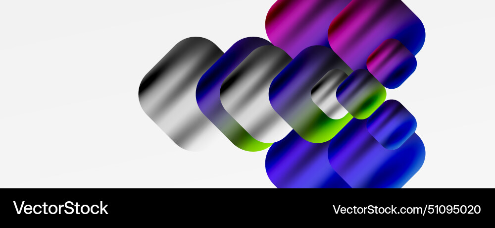 Colorful circles float in the air on a white Vector Image
