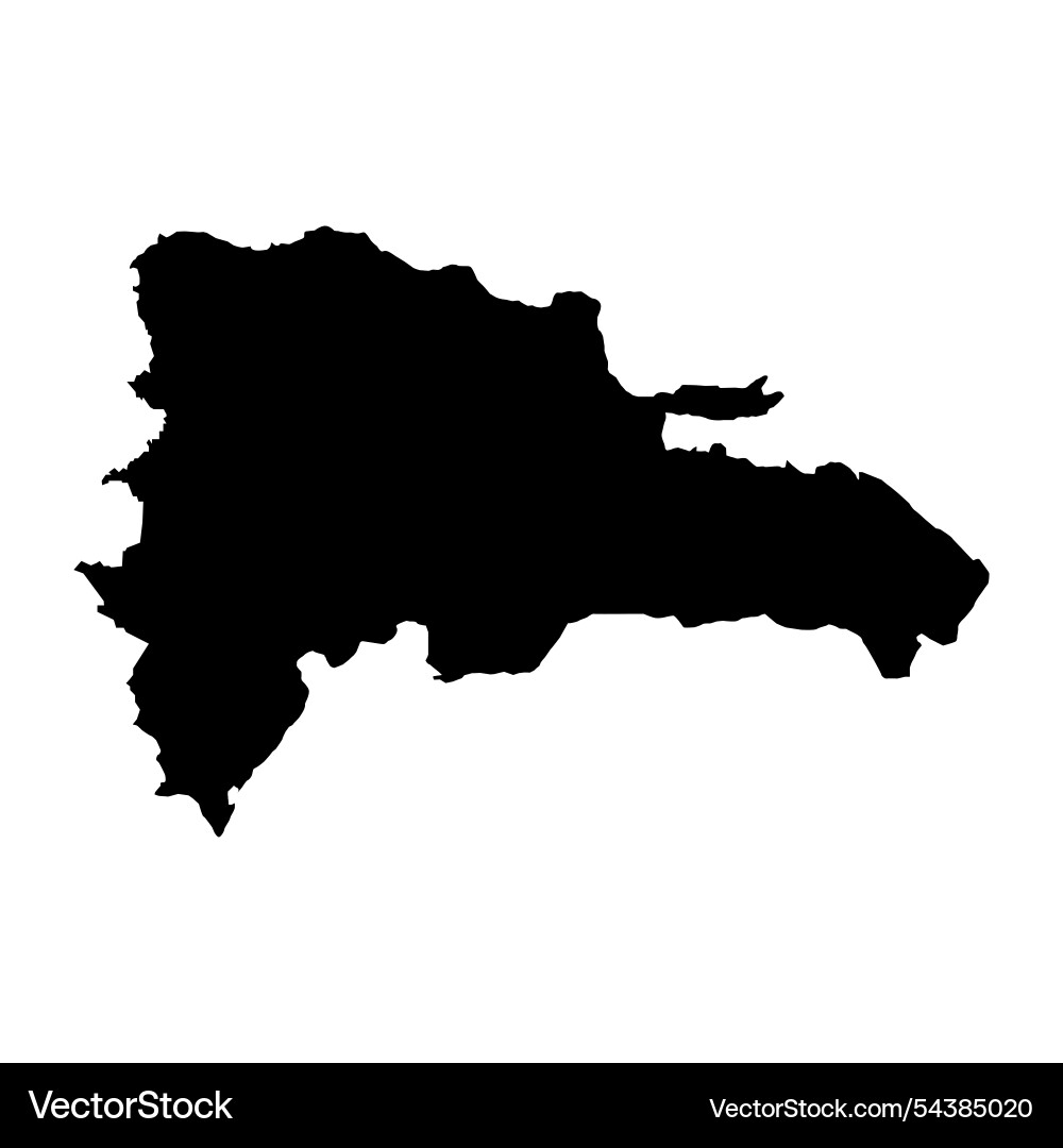 Dominican republic map icon Royalty Free Vector Image