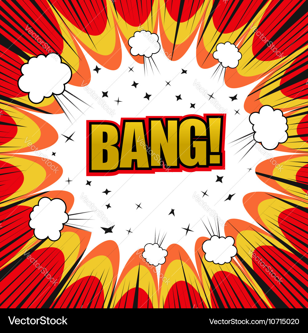 Explosion Comic Art Royalty Free Vector Image - VectorStock