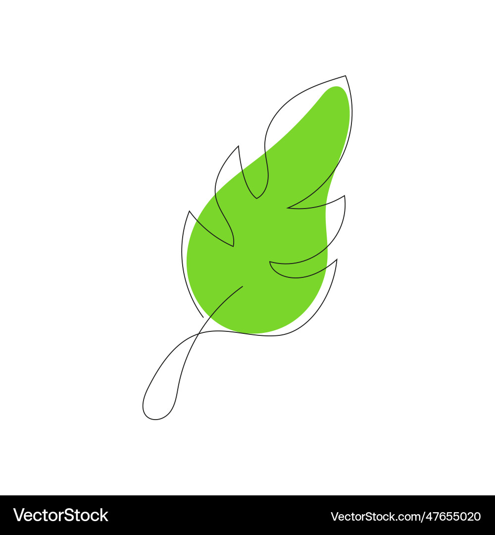 Leaf icon Royalty Free Vector Image - VectorStock