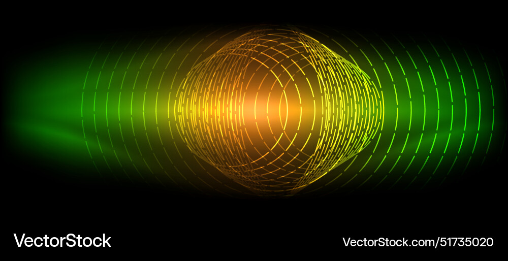 Neon wave lines with blend effect Royalty Free Vector Image