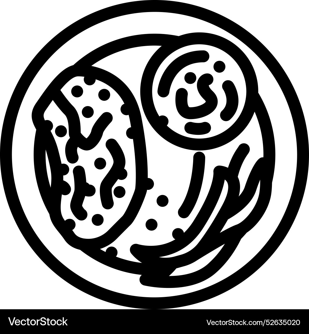Restaurant chicken fried line icon Royalty Free Vector Image Restaurant chicken fried line icon Royalty Free Vector Image