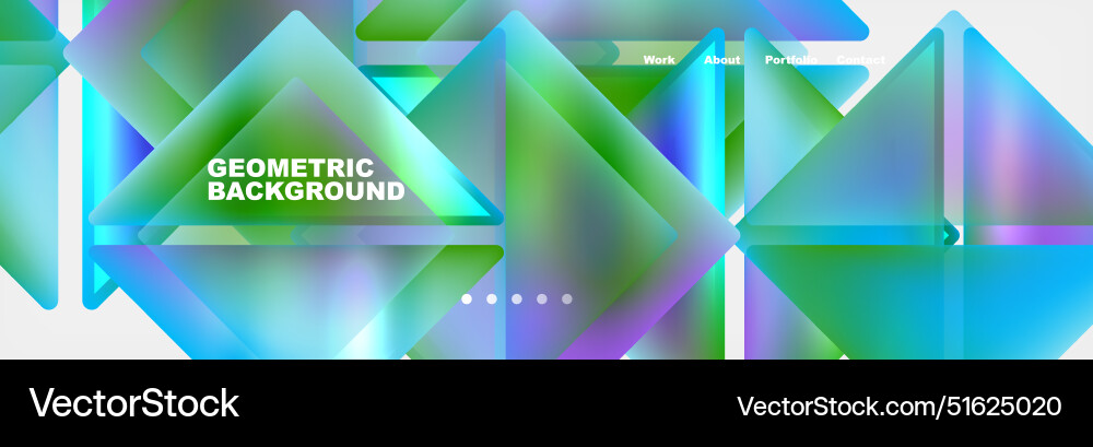 Triangle minimal web site page background design Vector Image