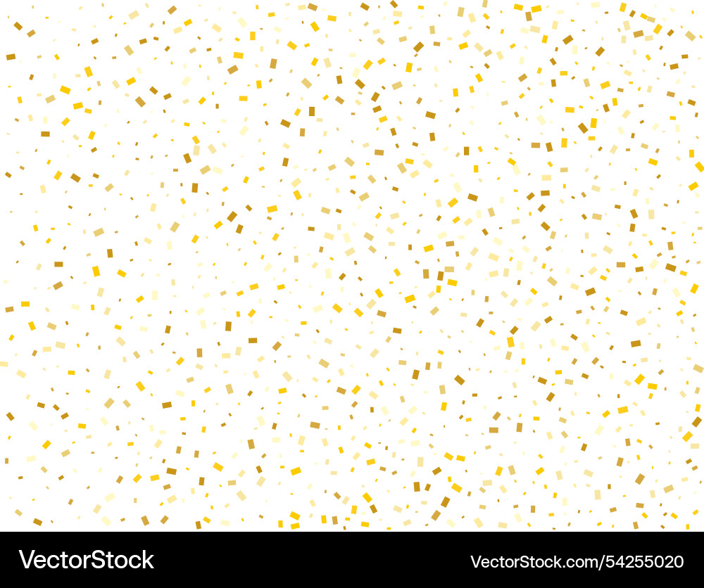 Wedding golden rectangles confetti background Vector Image
