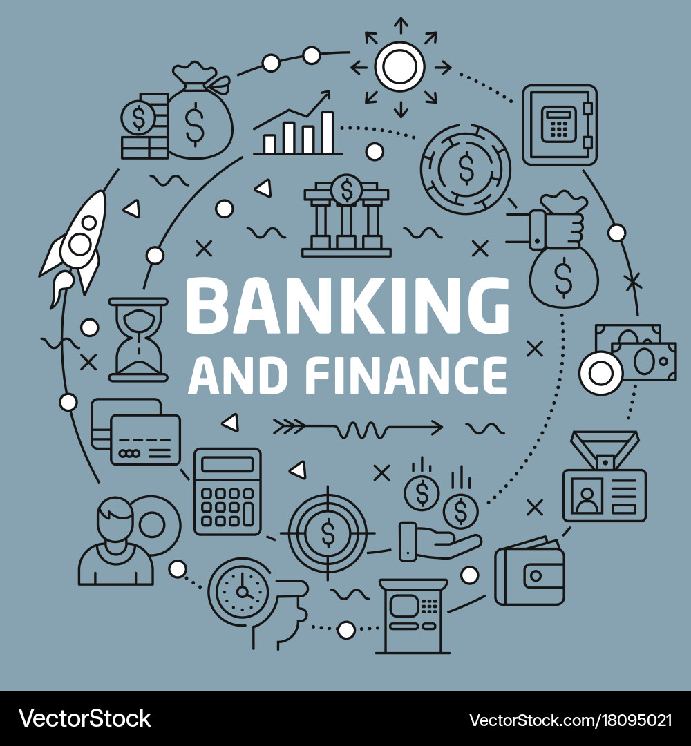 Banking and Finance Lines Background Royalty Free Vector