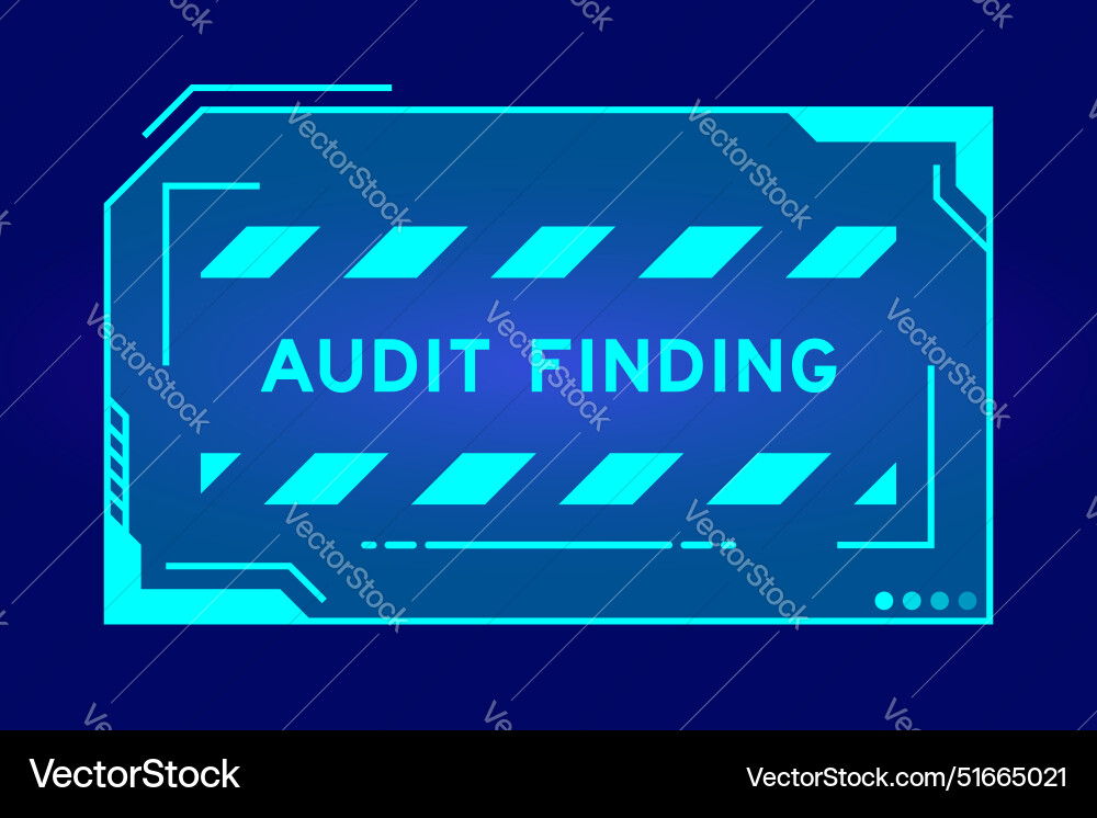 Futuristic hud banner that have word audit Vector Image