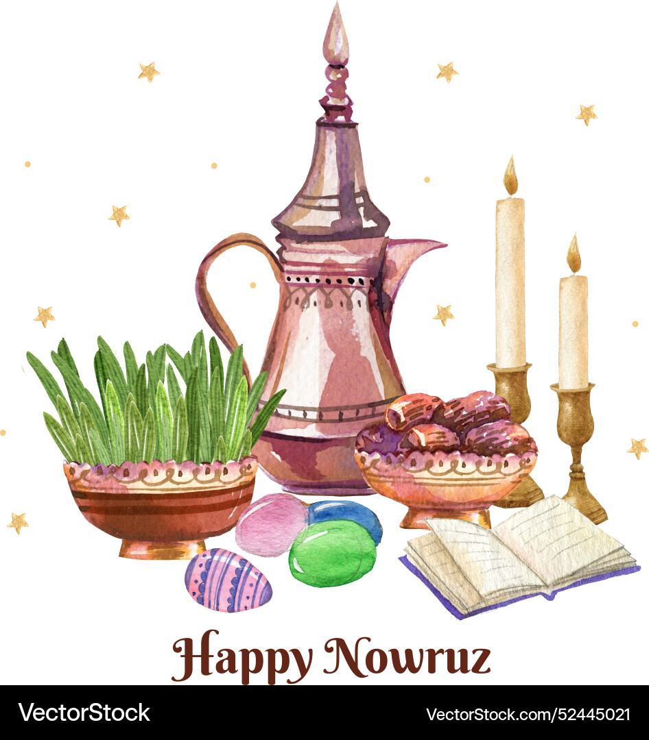 Happy nowruz Royalty Free Vector Image - VectorStock
