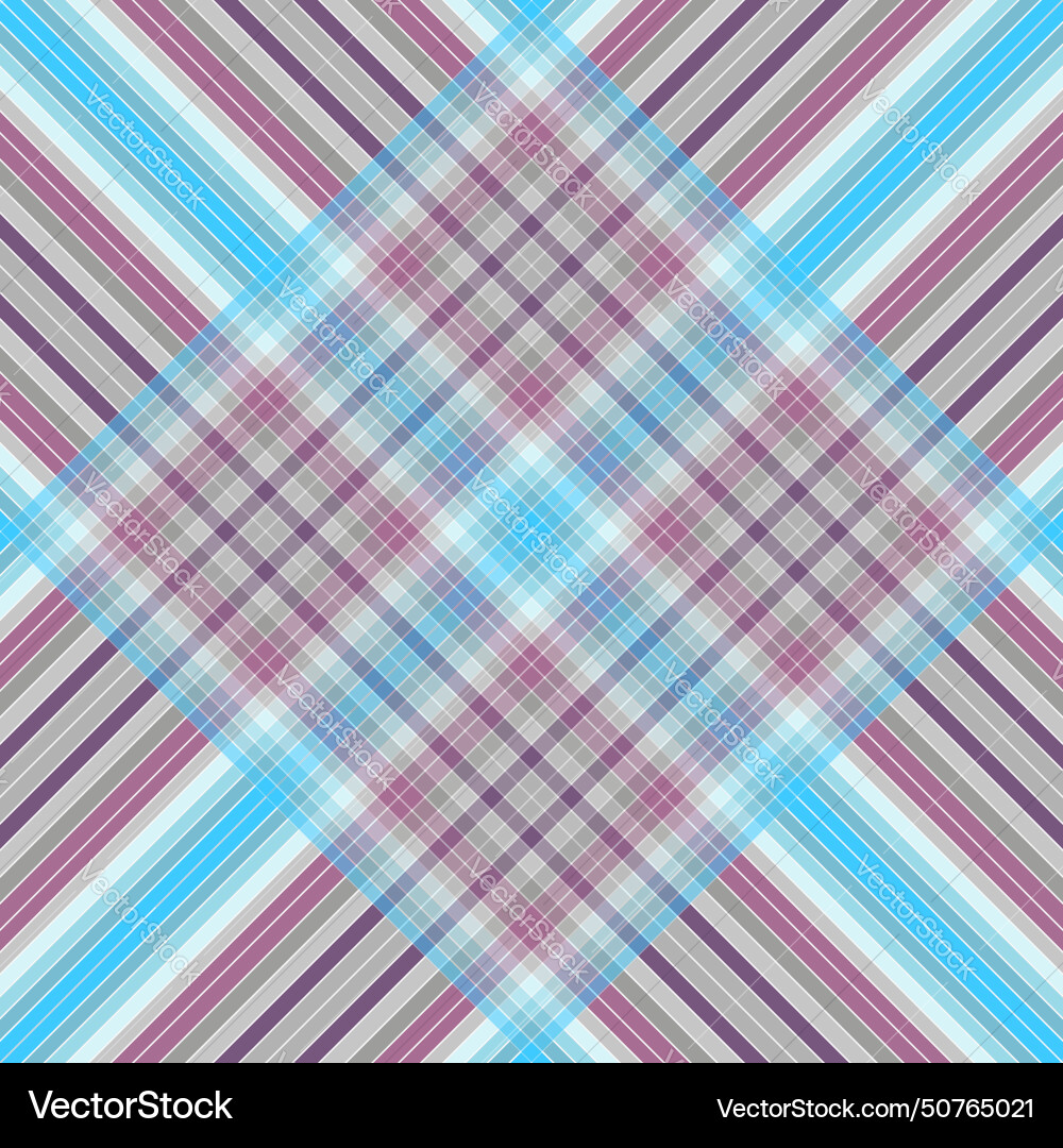 Seamless checkered pattern with gray blue brown Vector Image