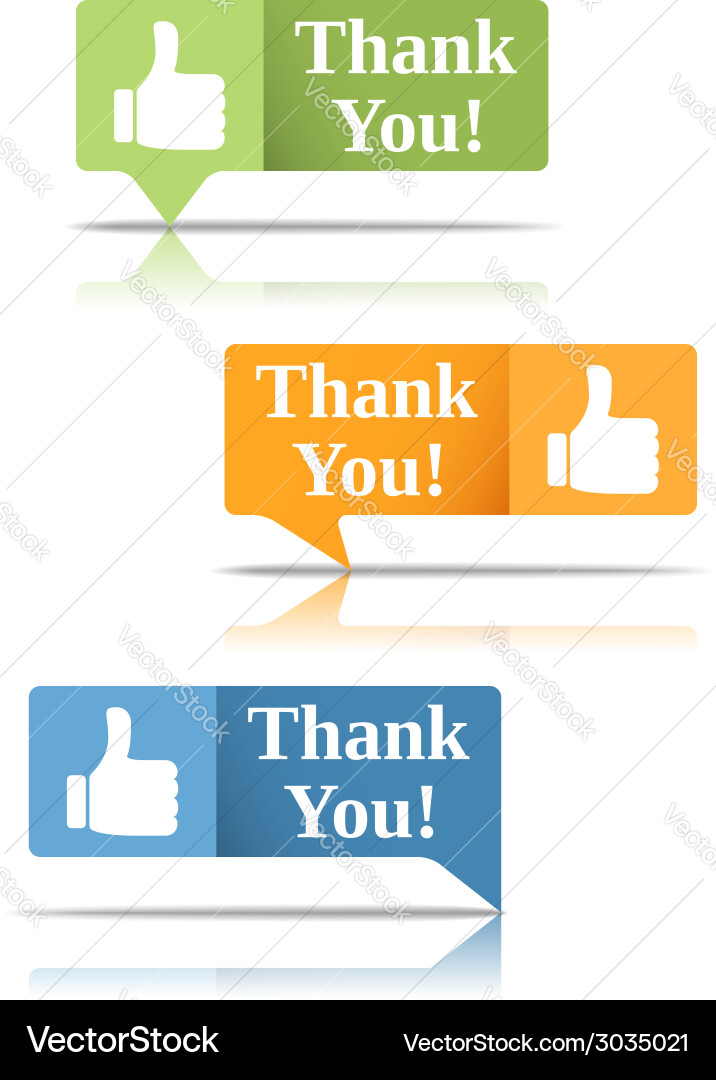 Thank you Royalty Free Vector Image - VectorStock