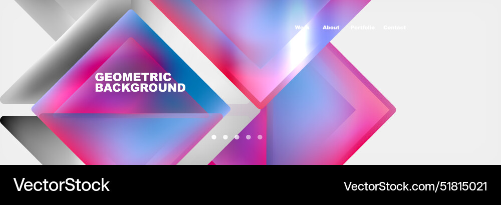 Triangle minimal web site page background design Vector Image