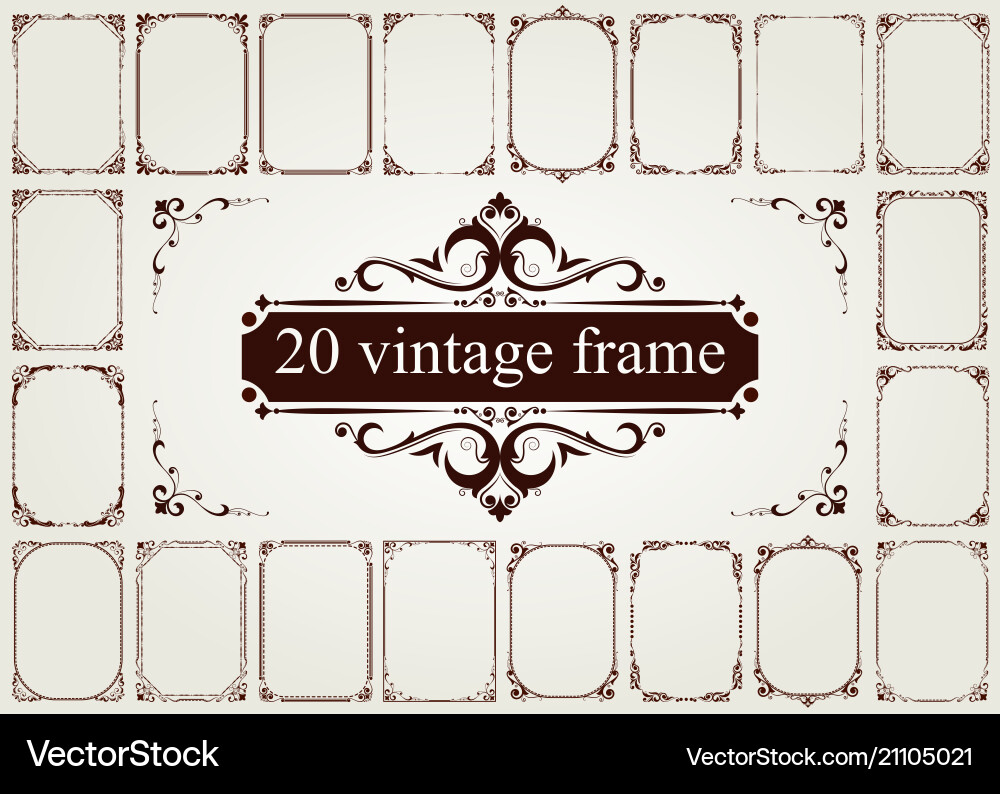 Vintage frame Royalty Free Vector Image - VectorStock