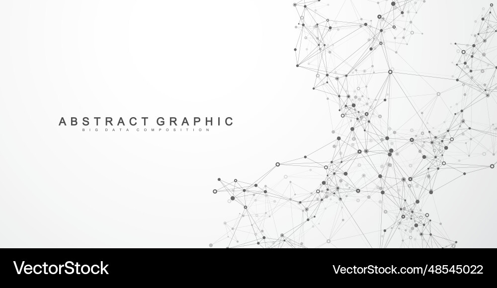 Global network connection banner design template Vector Image