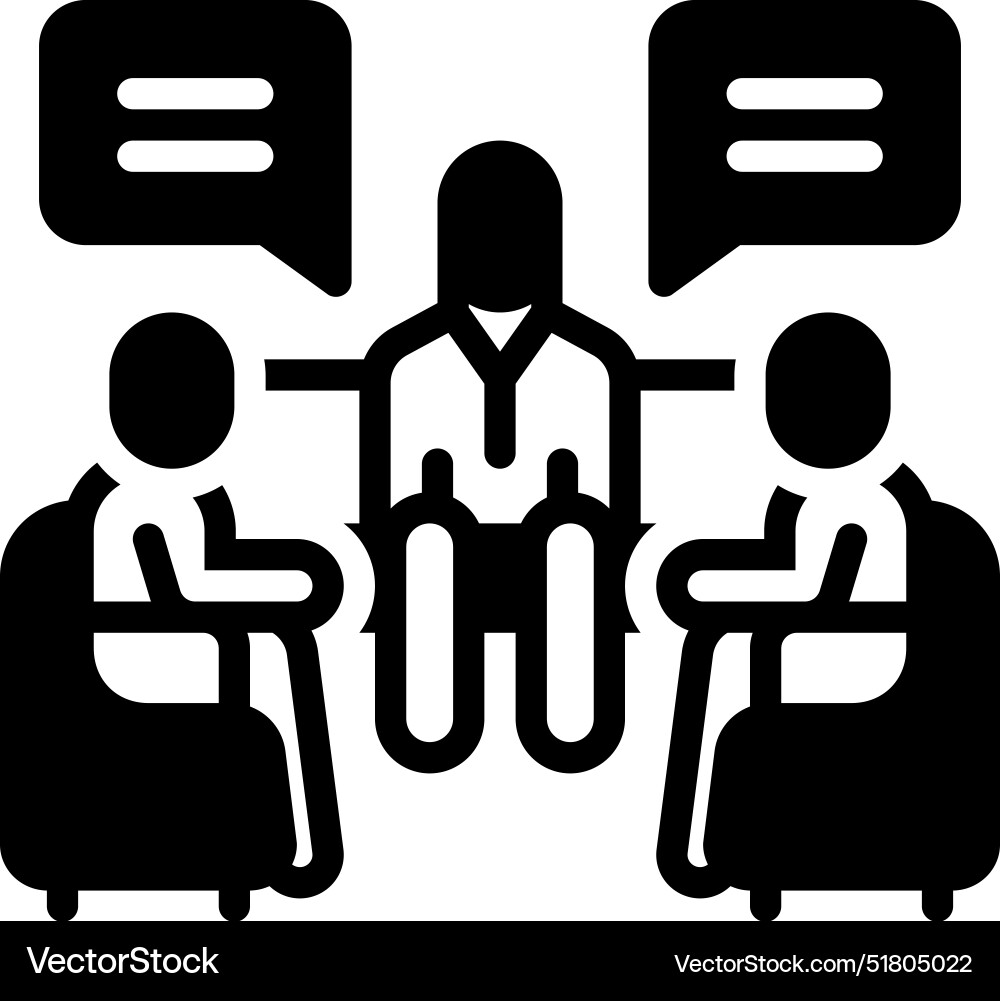 Group talk Royalty Free Vector Image - VectorStock
