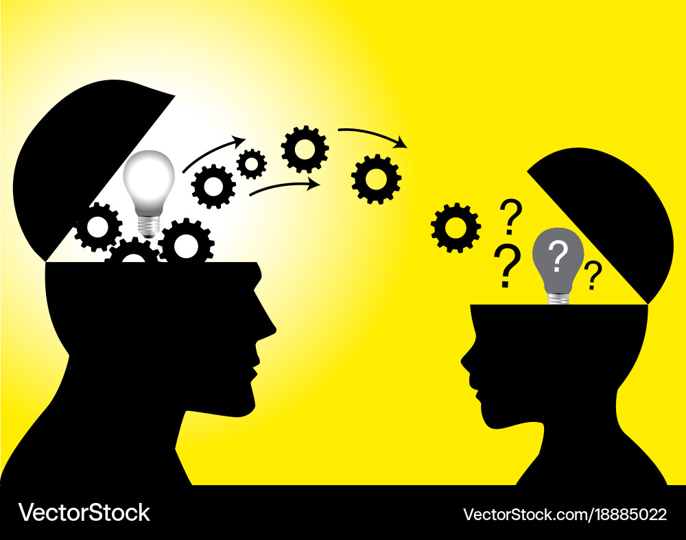 Knowledge transfer Royalty Free Vector Image - VectorStock