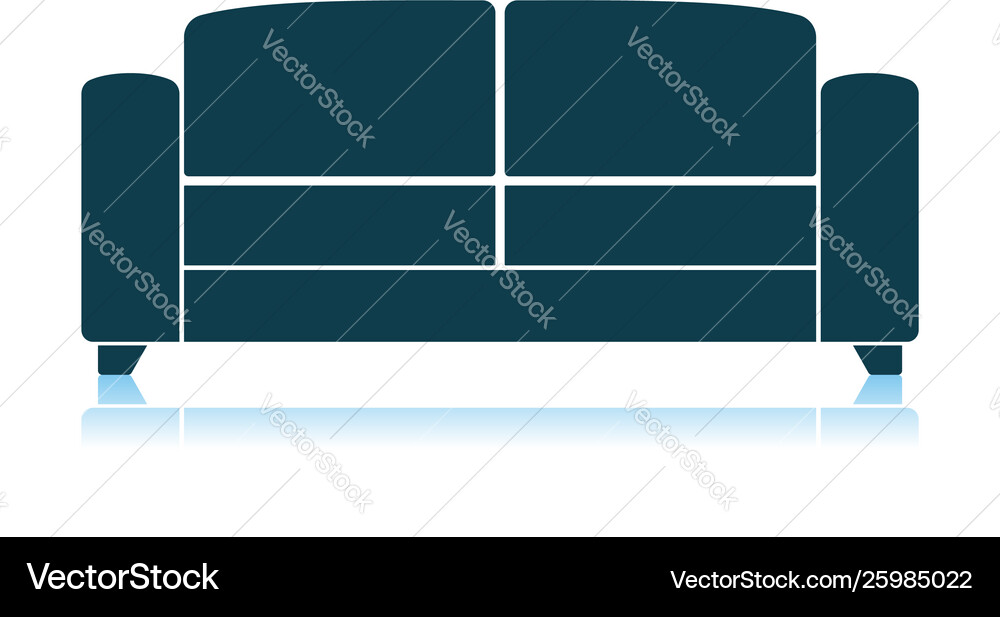 Office sofa icon Royalty Free Vector Image - VectorStock