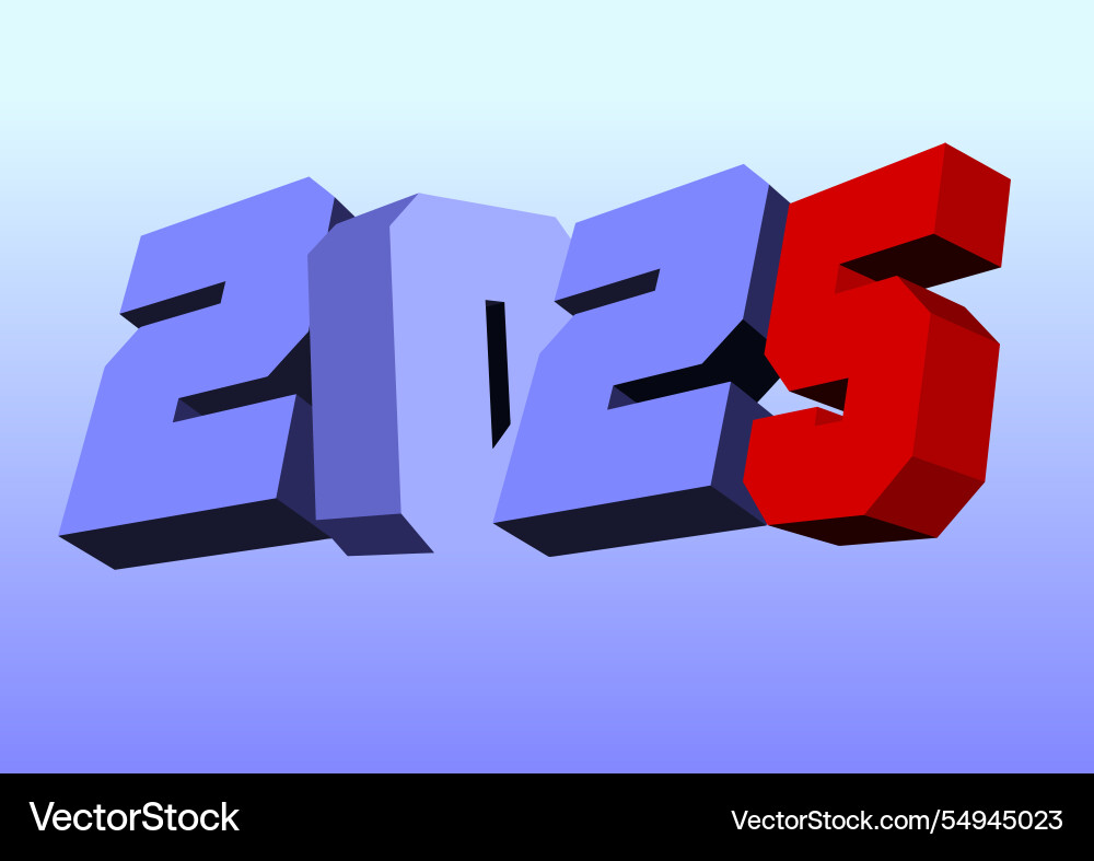 2025 color 3d for designers Royalty Free Vector Image