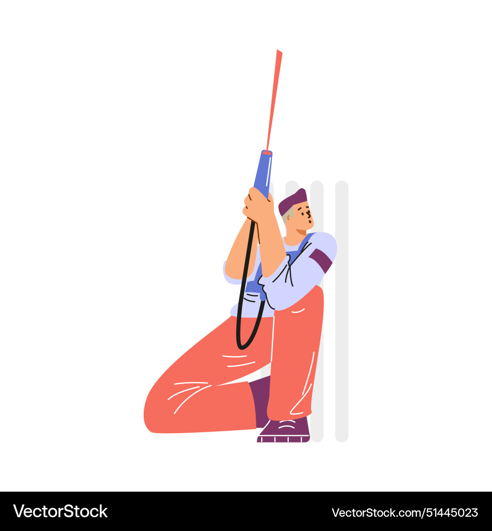 Laser tag battle young man Royalty Free Vector Image