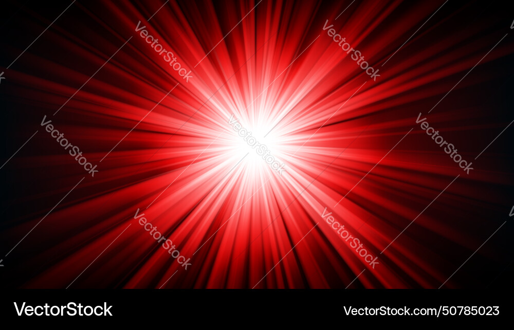 Red light shining from darkness Royalty Free Vector Image