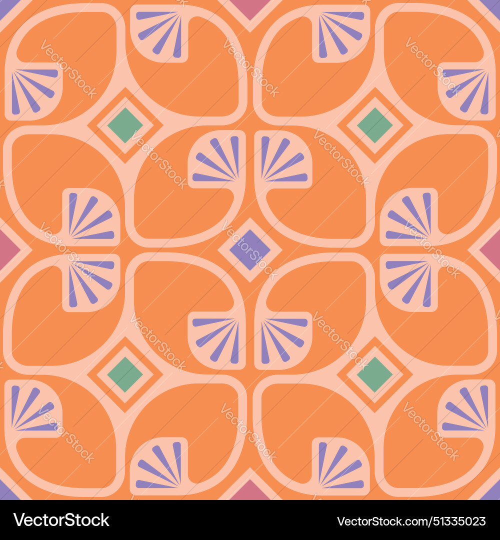 Vintage seamless pattern in art deco style retro Vector Image