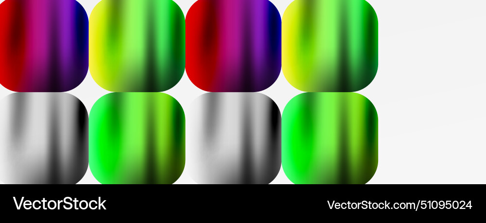 Colorful balloons in a symmetrical pattern Vector Image