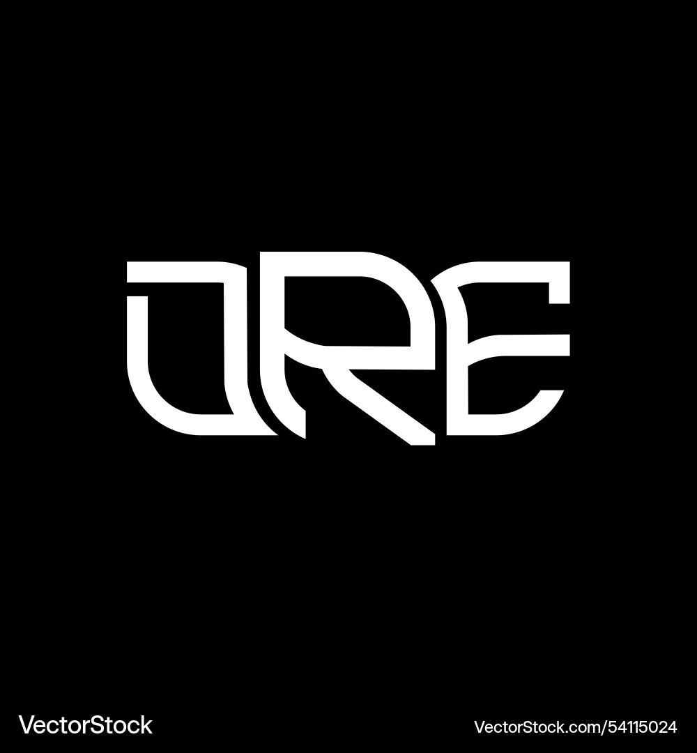 Dre logo design dre simple and modern logo dre Vector Image