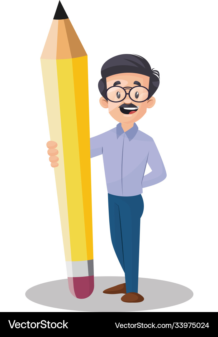 Male teacher Royalty Free Vector Image - VectorStock