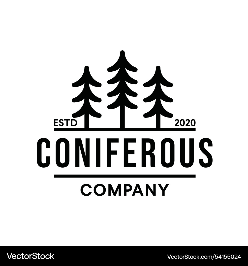 Outdoor tree logo design Royalty Free Vector Image