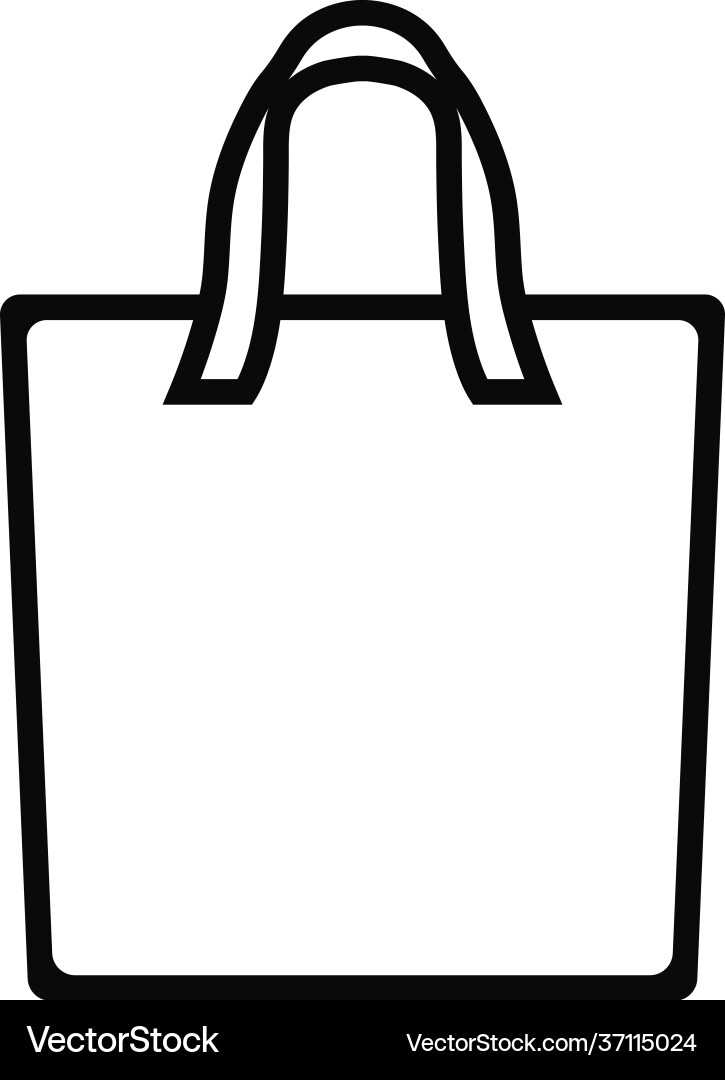 Tote bag icon design template Royalty Free Vector Image