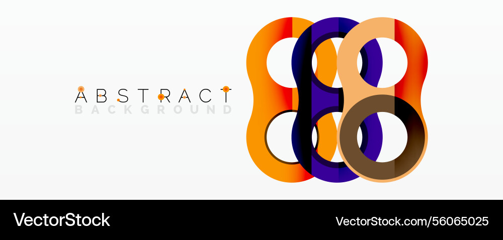 Abstract circle element composition with Vector Image