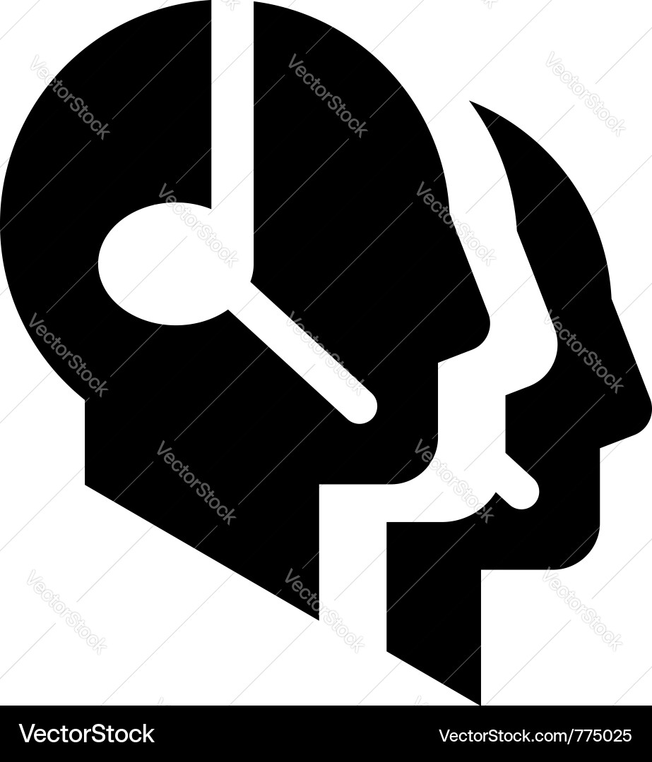 Call center symbol Royalty Free Vector Image - VectorStock