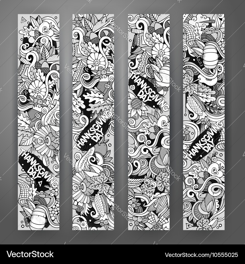 Cartoon hand-drawn doodle happy Royalty Free Vector Image