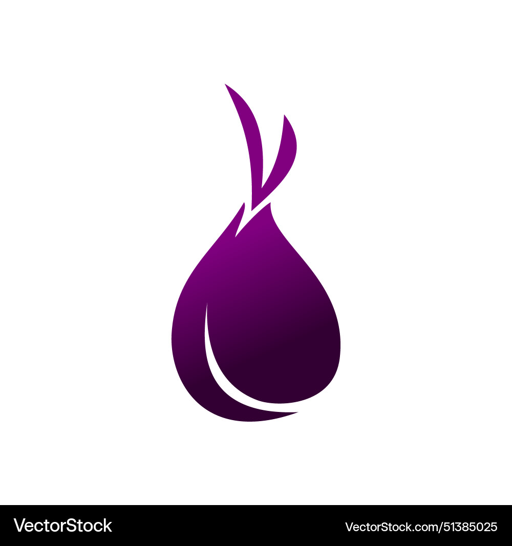 Onion logo design Royalty Free Vector Image - VectorStock