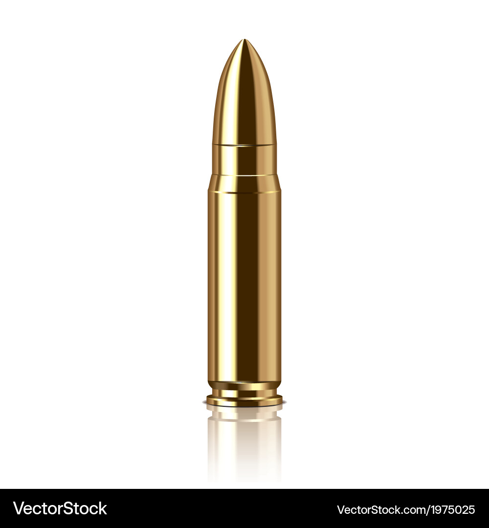 Rifle Bullet - Isolated Royalty Free Vector Image