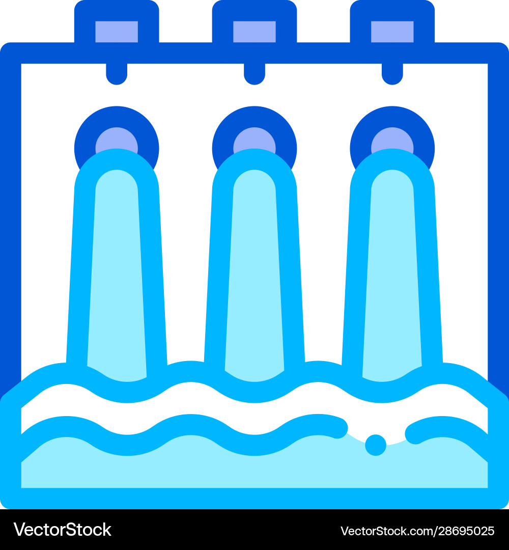 Water hydraulic engineering station icon Vector Image