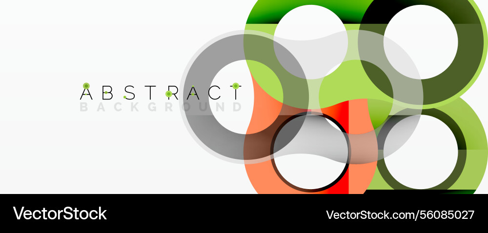 Abstract circle element composition with Vector Image