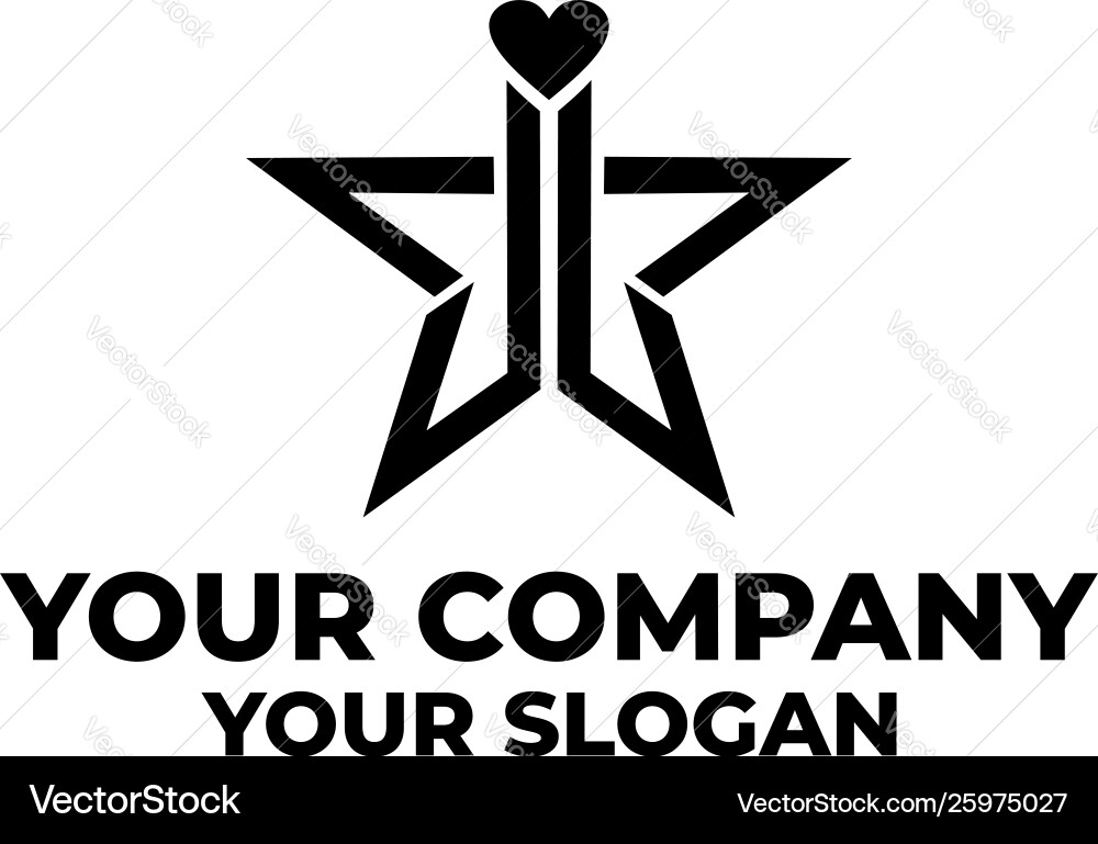 Jj star logo design Royalty Free Vector Image - VectorStock