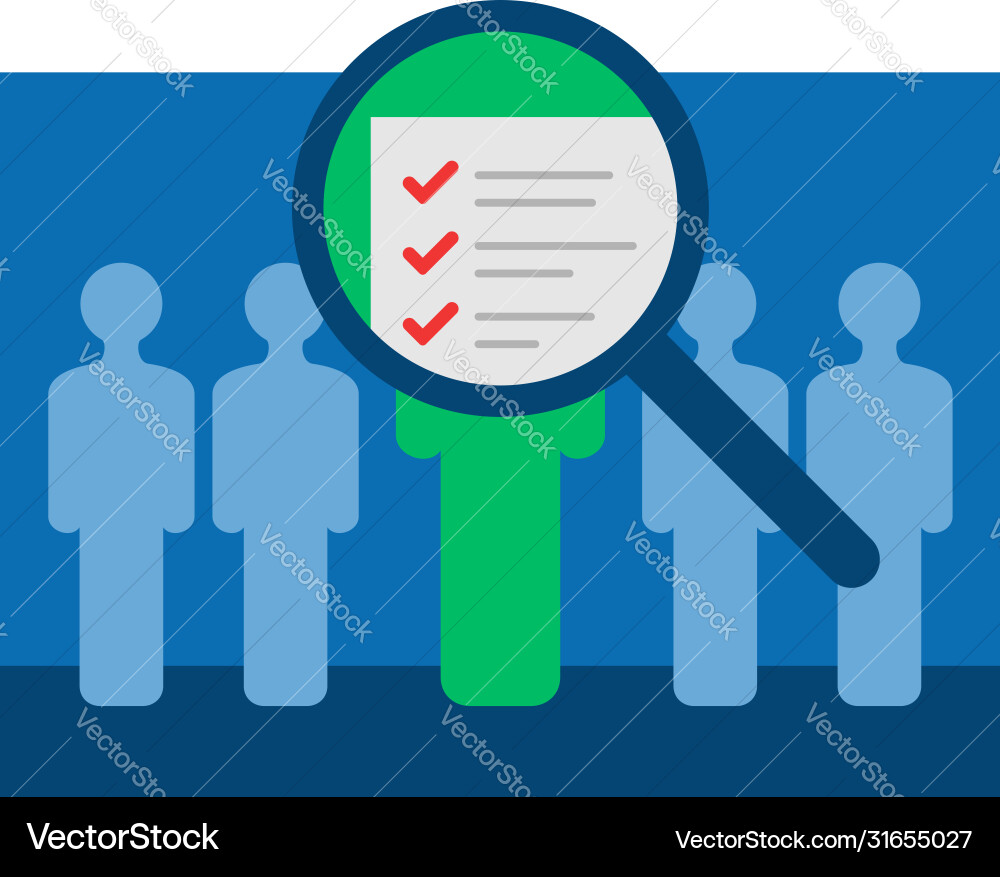 Personnel Review & Selection Royalty Free Vector Image