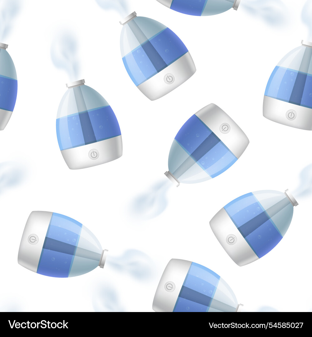 Realistic 3d detailed working humidifier Vector Image