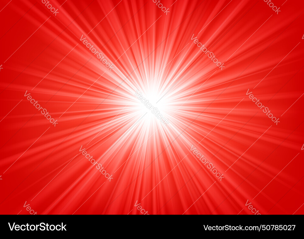 Red light shining on bright background Royalty Free Vector