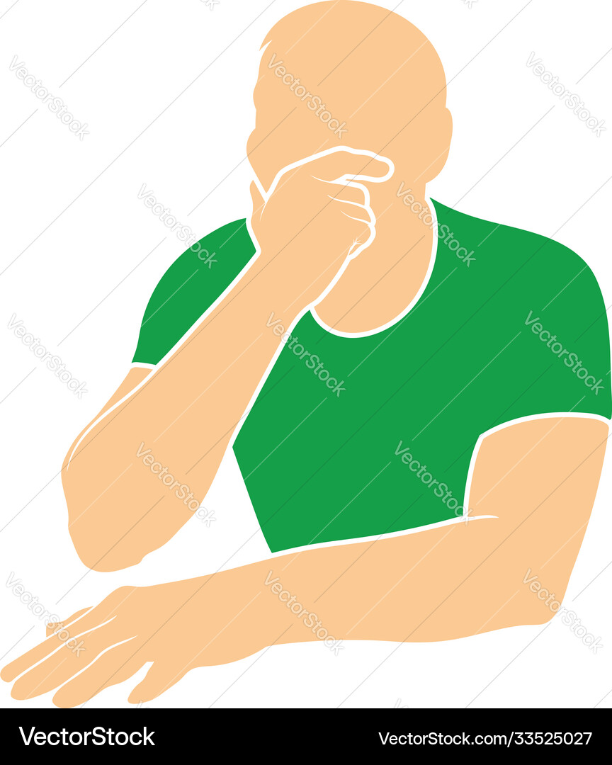 Thinking man icon Royalty Free Vector Image - VectorStock