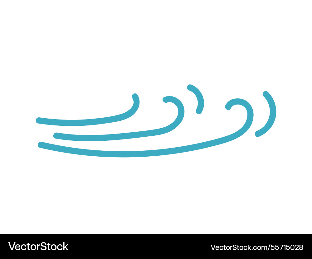 Abstract design of flowing waves Royalty Free Vector Image