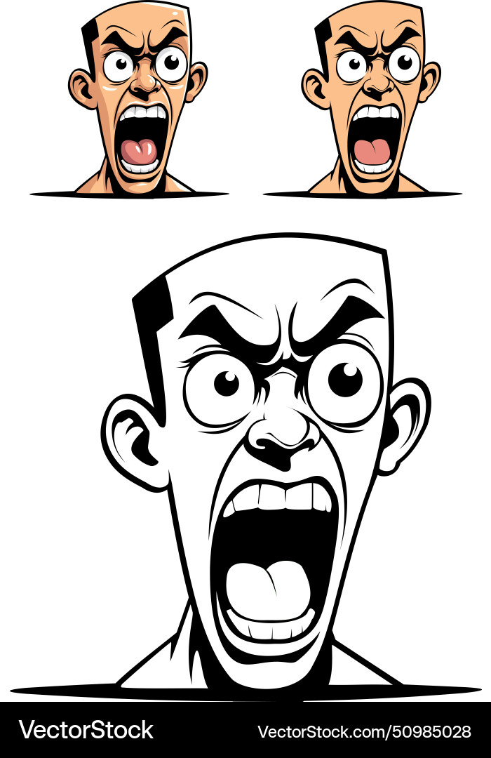 Angryman2 Royalty Free Vector Image - VectorStock