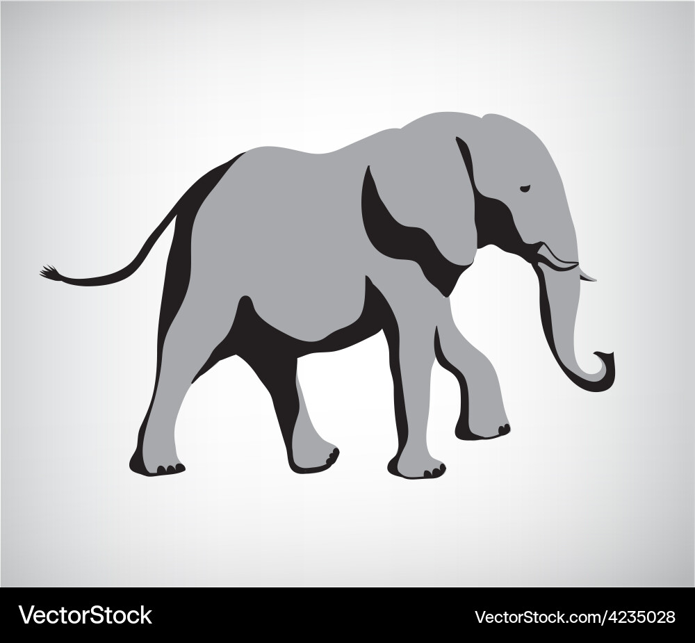 Rasterized copy of elephant Royalty Free Vector Image