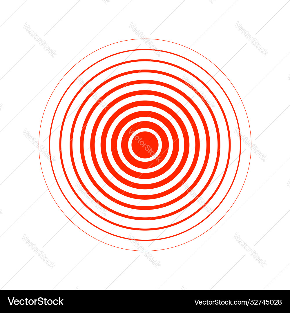 Red rings Royalty Free Vector Image - VectorStock