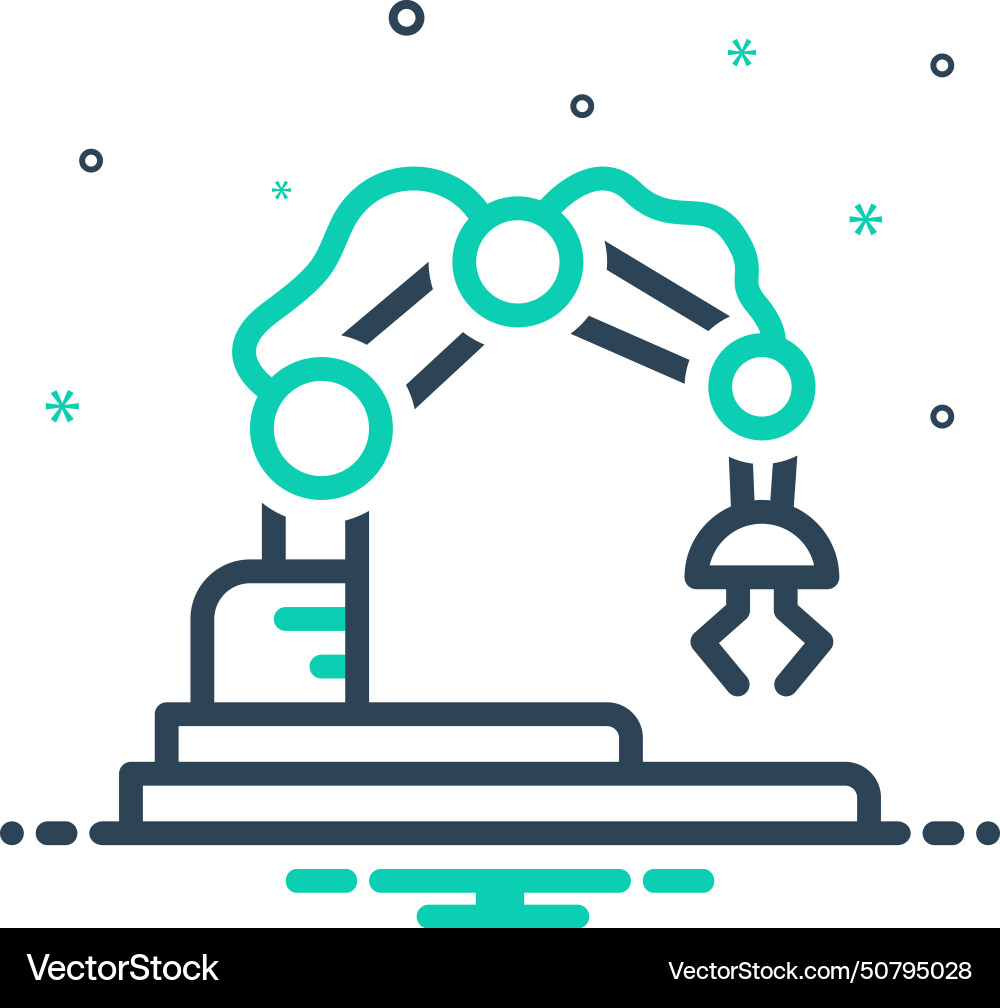 Robotic arm Royalty Free Vector Image - VectorStock