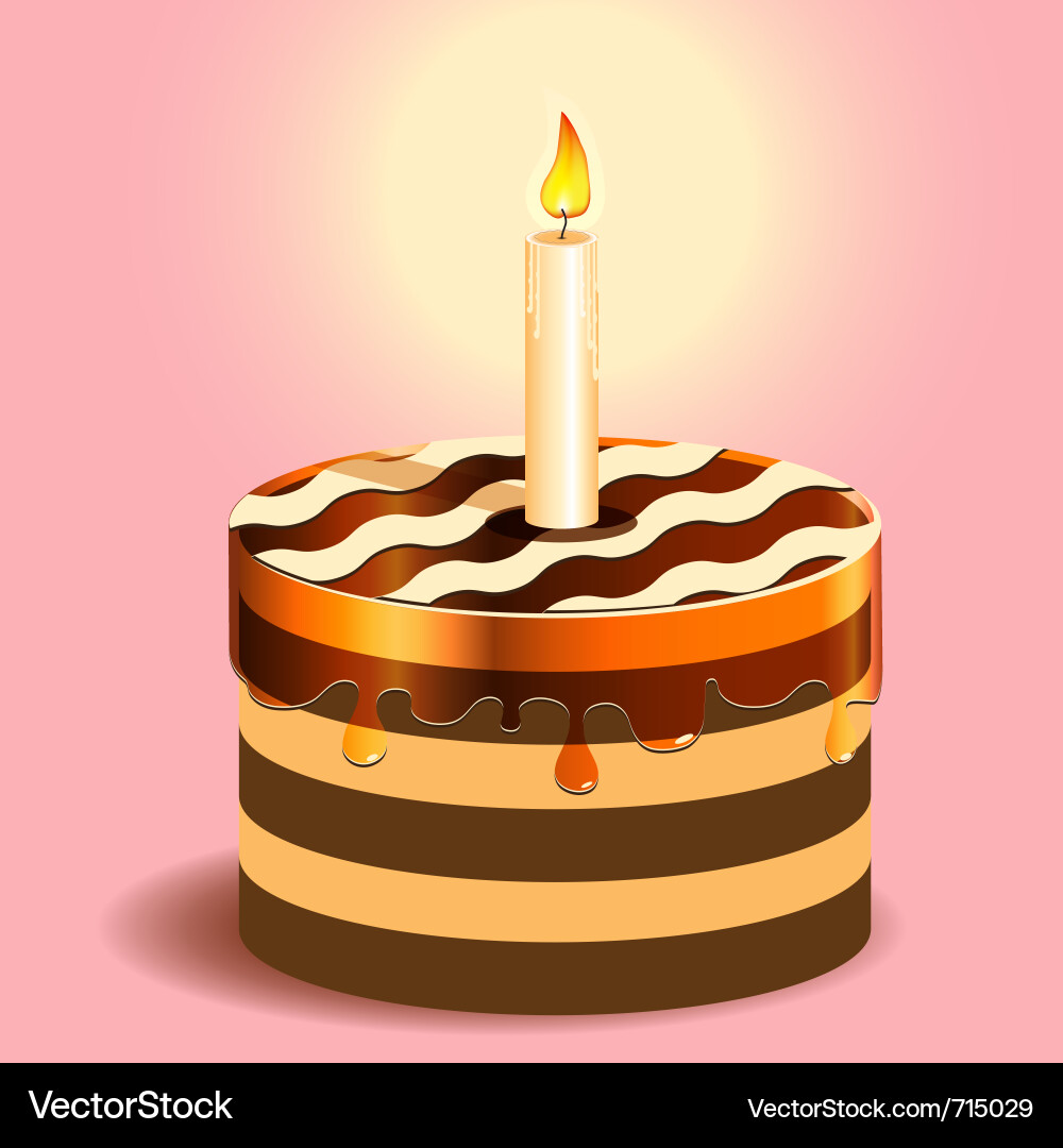 Birthday cake Royalty Free Vector Image - VectorStock