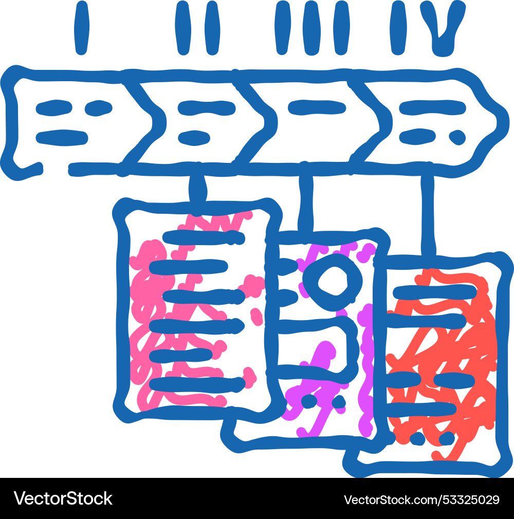 Content organization technical writer icon doodle Vector Image