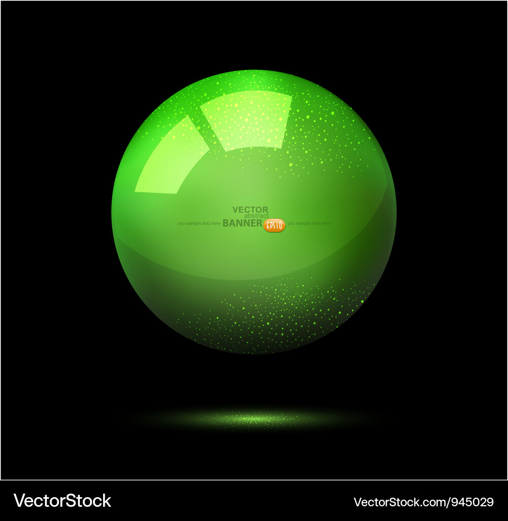 Glaskugel Lizenzfreies Vektorbild - VectorStock