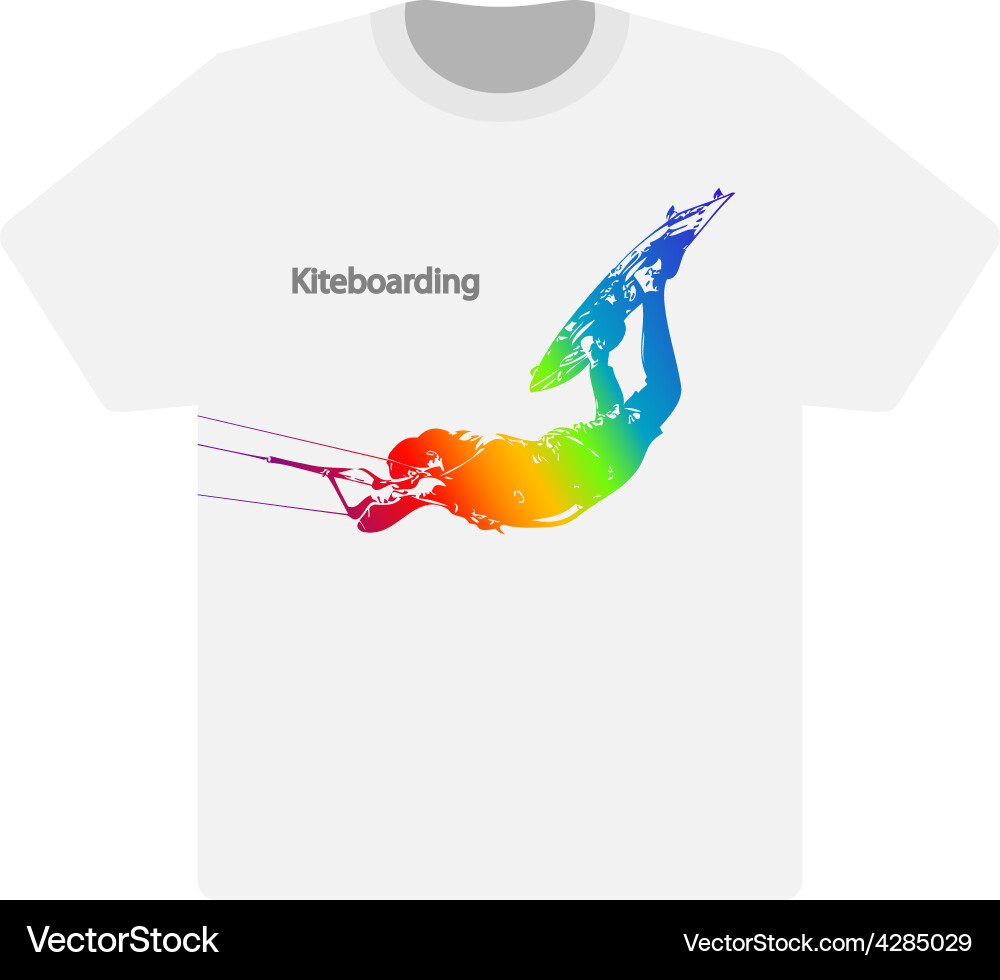 Kiteboarding Royalty Free Vector Image - VectorStock