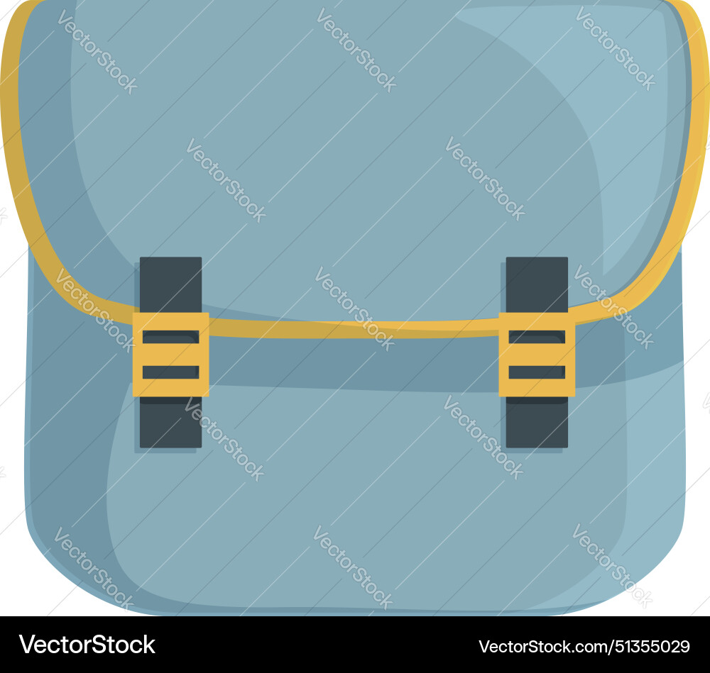 Modern blue satchel bag Royalty Free Vector Image